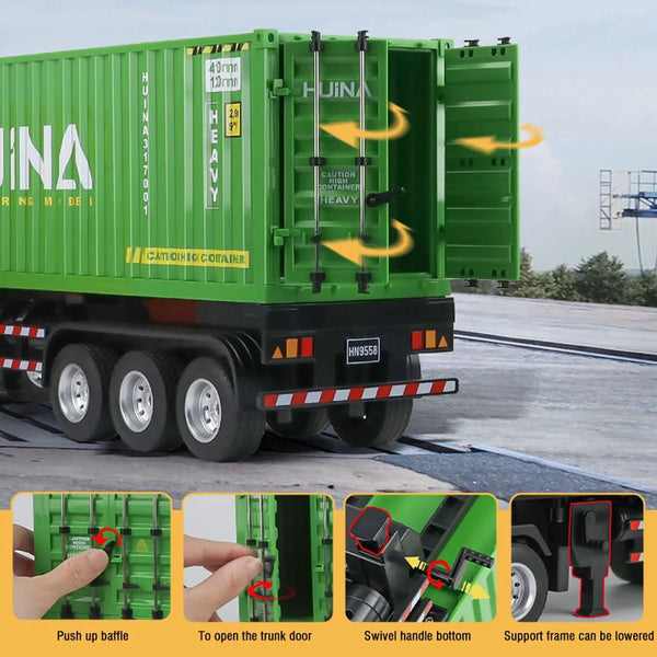 HUINA 1317 RC Container Truck – Huina Construction Toys