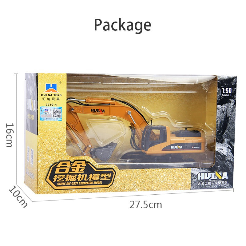 Huina 1710 1:50 Alloy Diecast Excavator – Huina Construction Toys